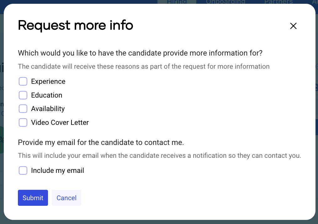Requesting more info – HigherMe